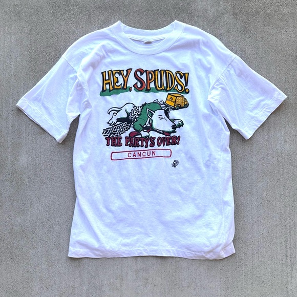 Vintage | Shirts | Vintage Spuds Mackenzie Spoof Tee Shirt Single ...